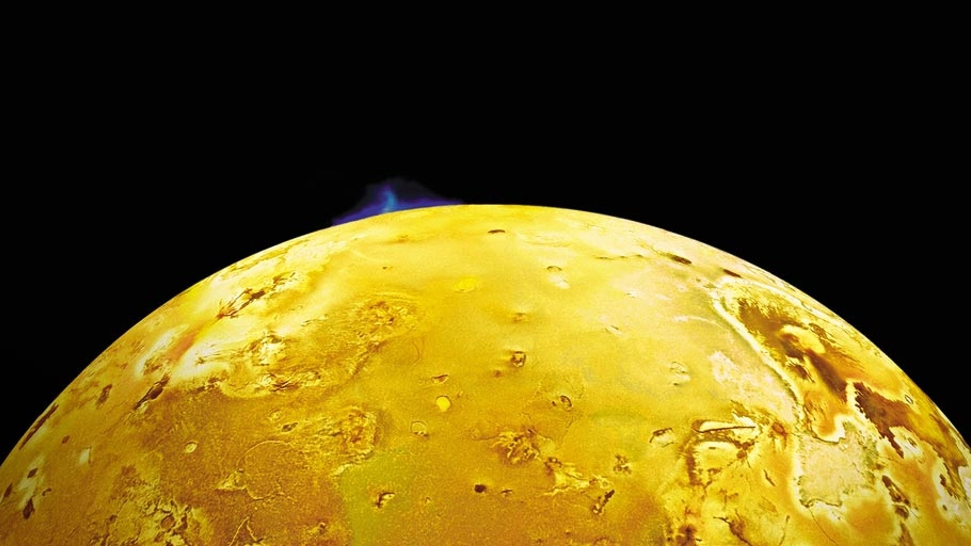 Volcanic plume above Jupiter's moon Io - Bing Gallery