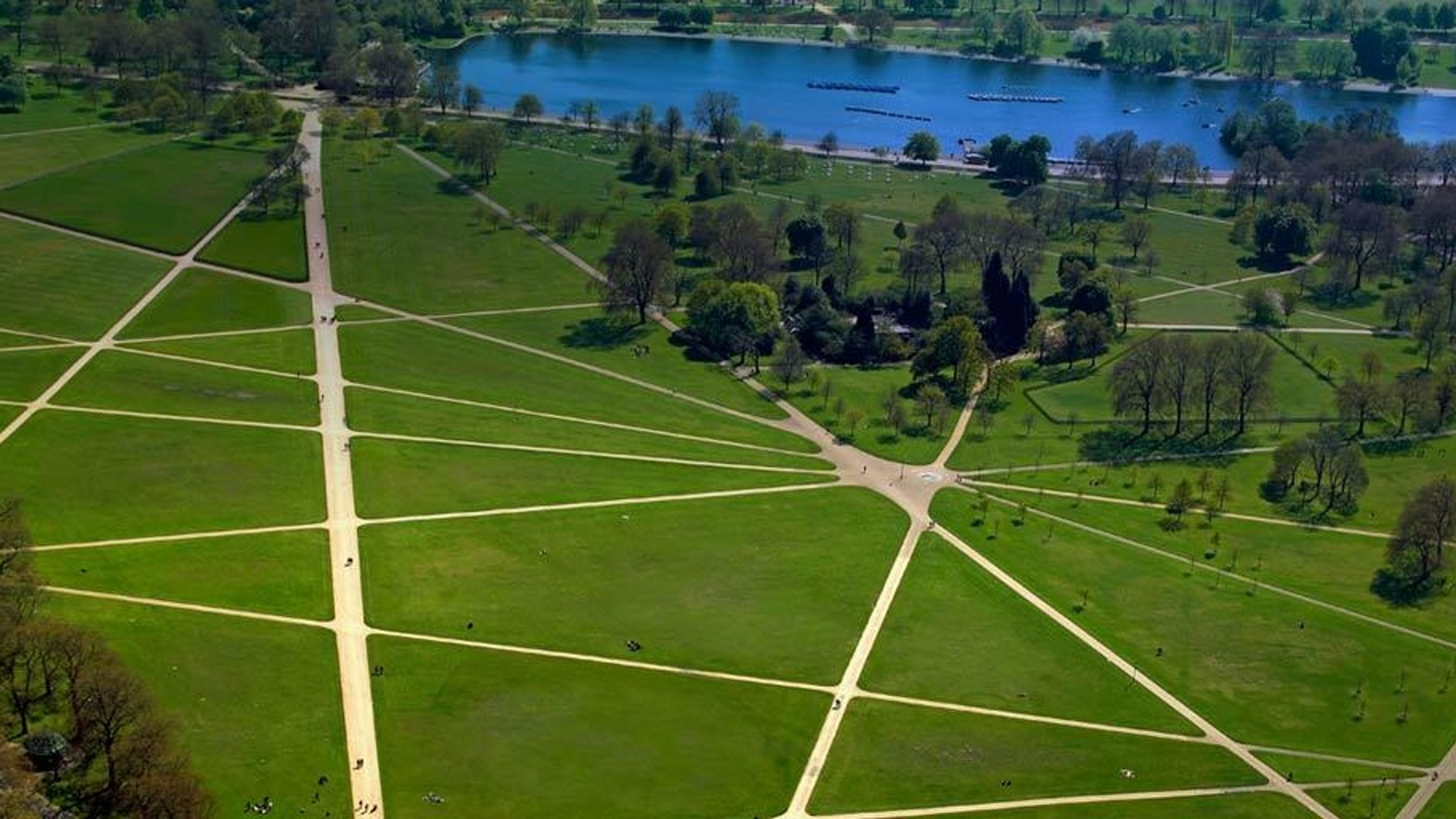 Vue aérienne d’Hyde Park à Londres, Royaume-Uni - Bing Gallery