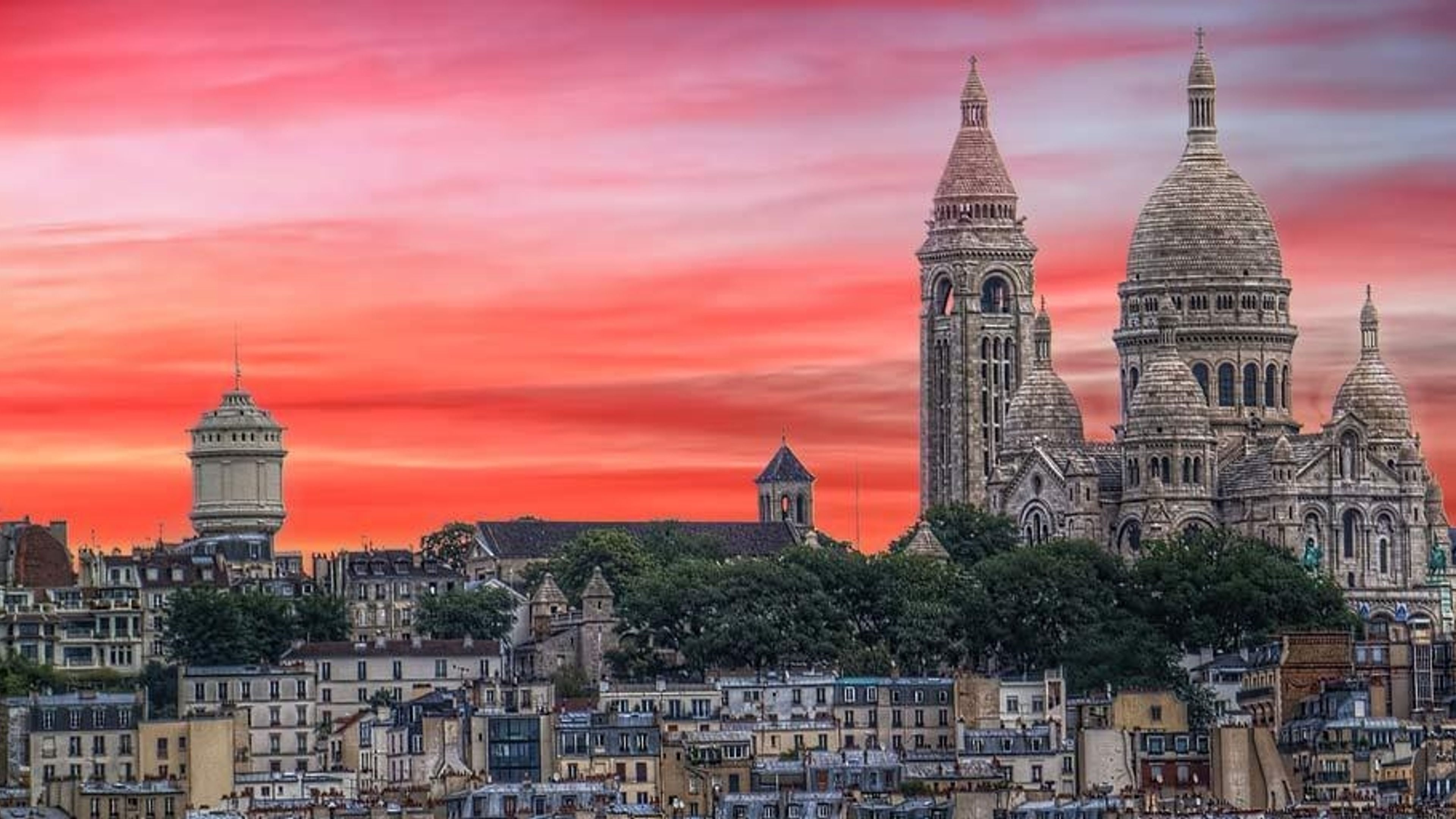 Coucher de soleil sur Montmartre et le Sacré-Cœur, Paris - Bing Gallery