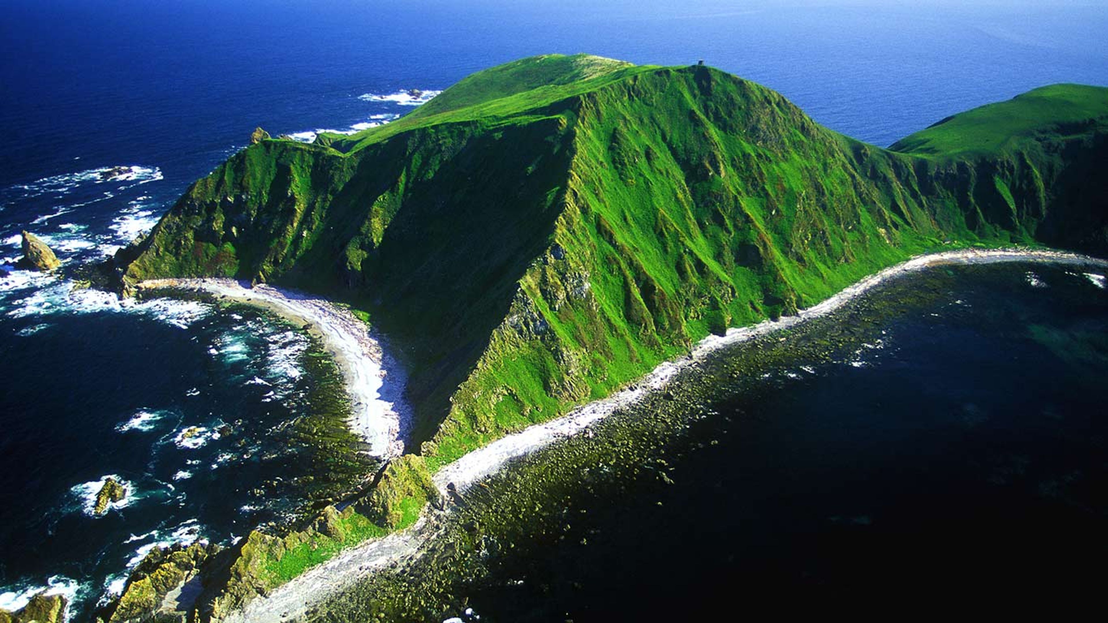 Aerial View of Triangle Island Ecological Reserve, British Columbia ...