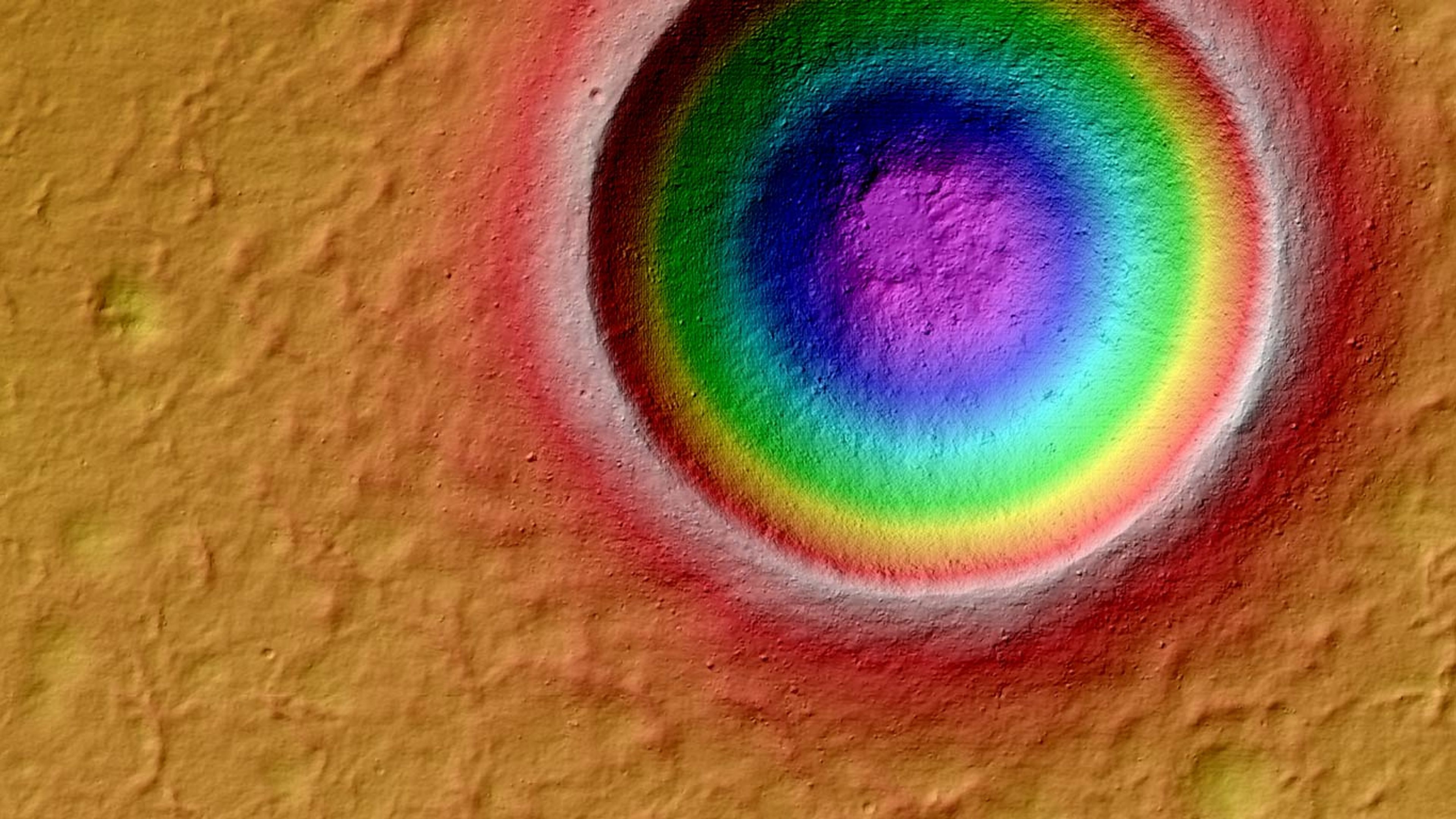 Color-coded relief map of Linné Crater on the Moon - Bing Gallery