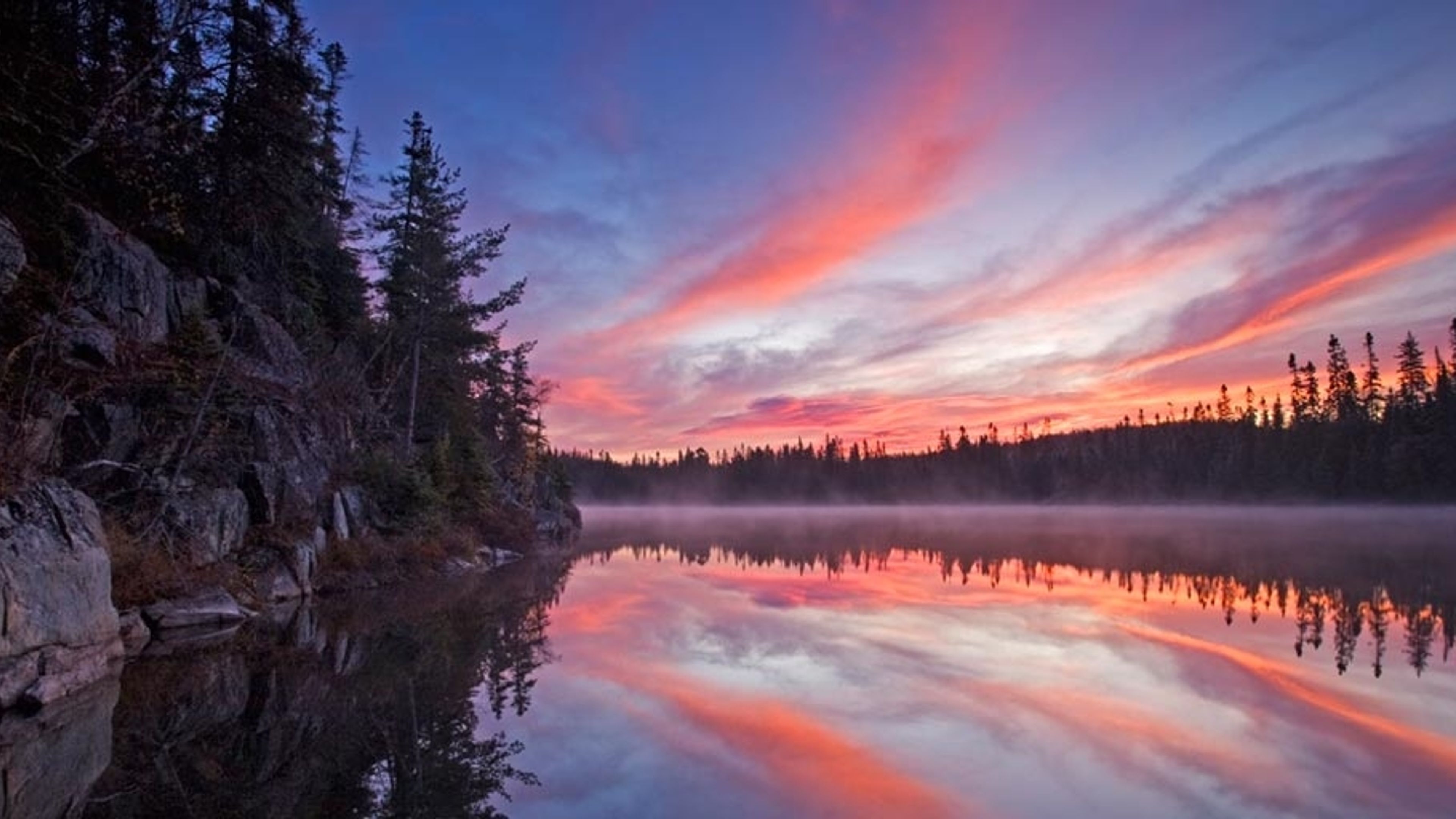Sunrise at a lake near Wawa, Ontario, Canada - Bing Gallery