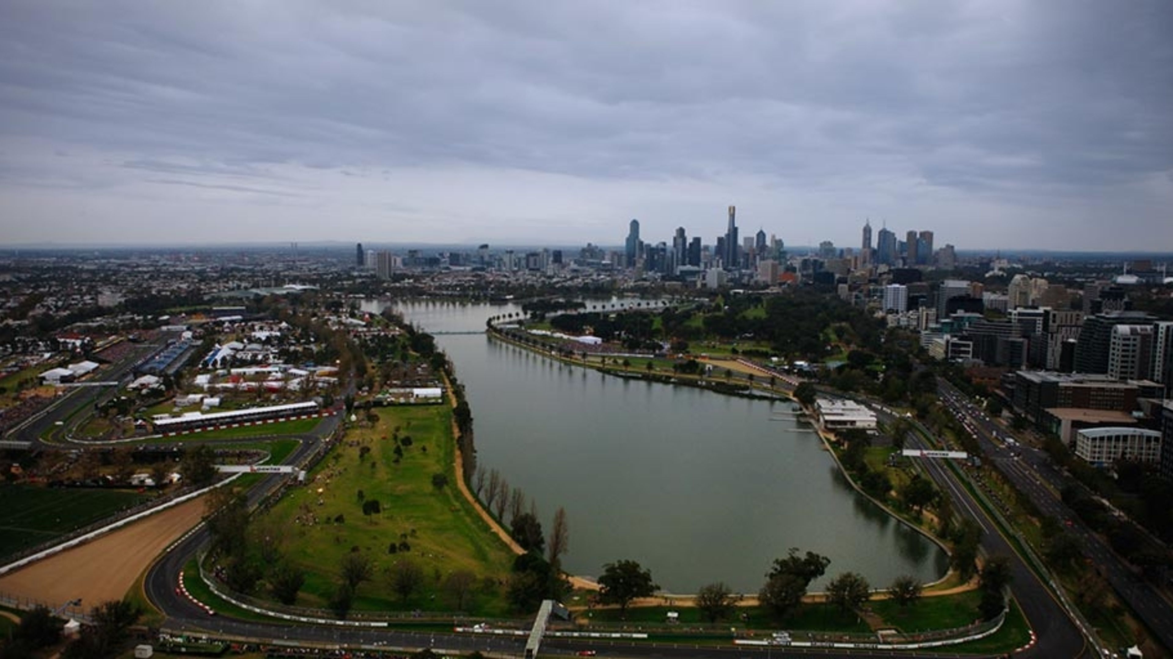 General view of the Australian Formula One Grand Prix at the Albert ...
