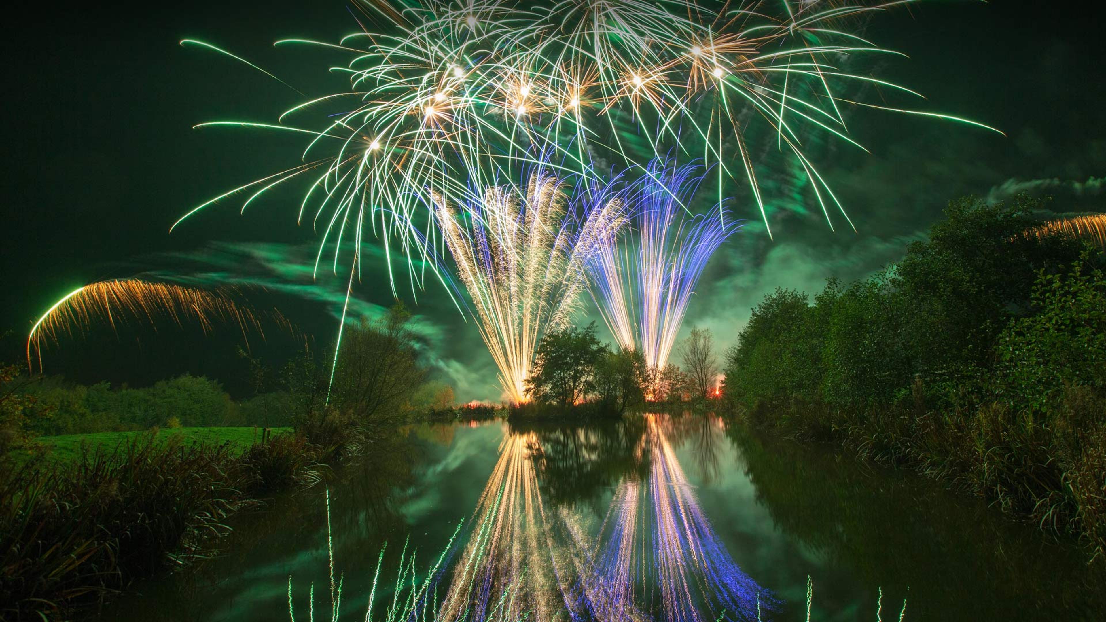 A firework display in Lancashire, on Guy Fawkes Night - Bing Gallery