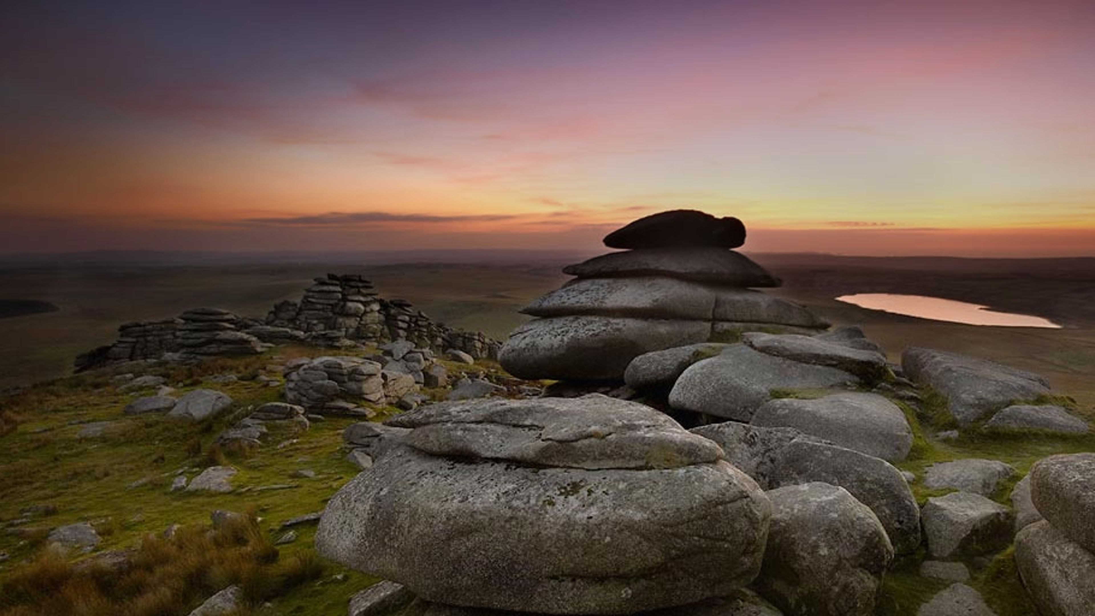 Rough Tor at sunset, Bodmin Moor, Cornwall, England - Bing Gallery