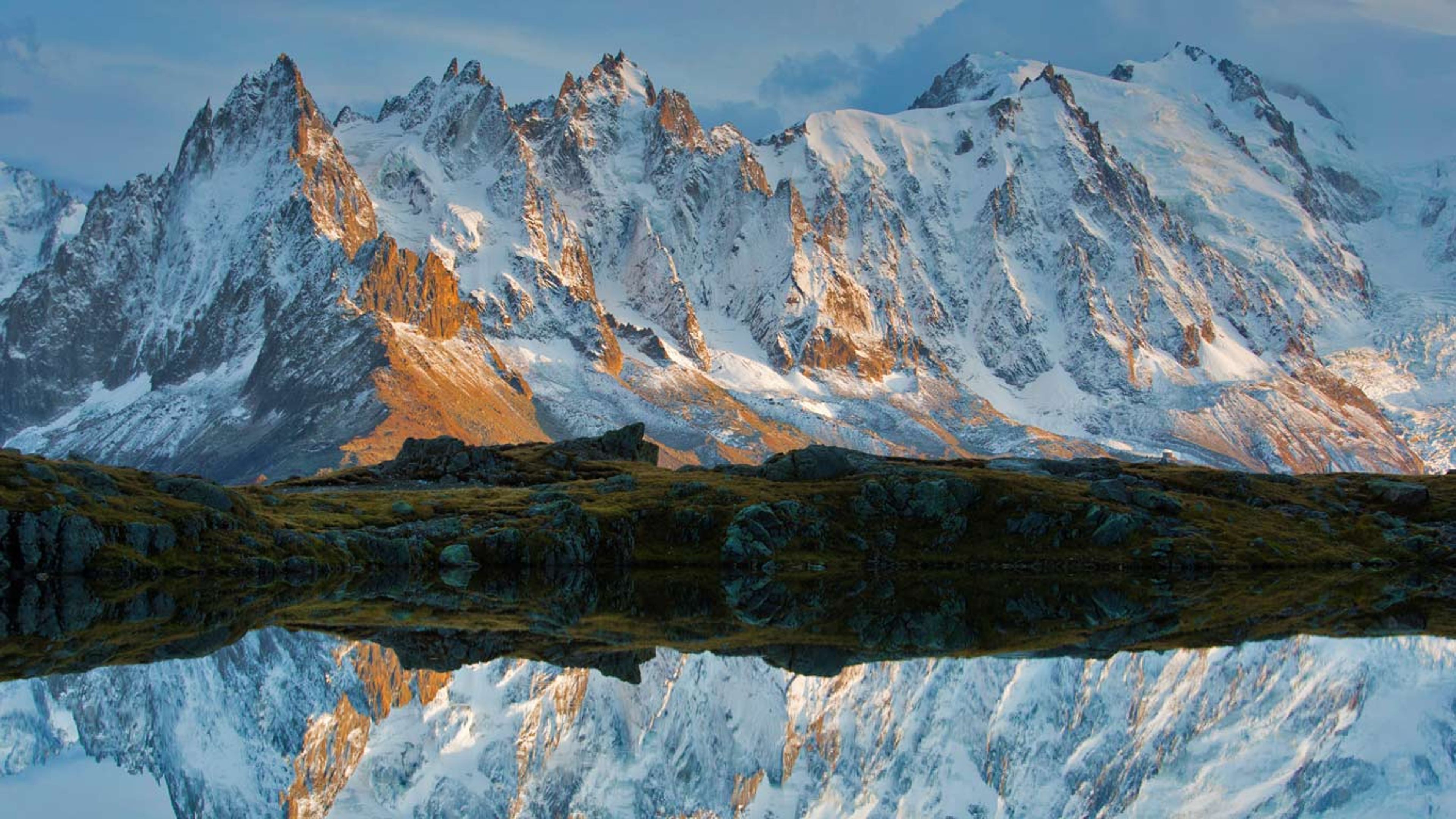The Aiguilles Rouges near the village of Chamonix in France - Bing Gallery