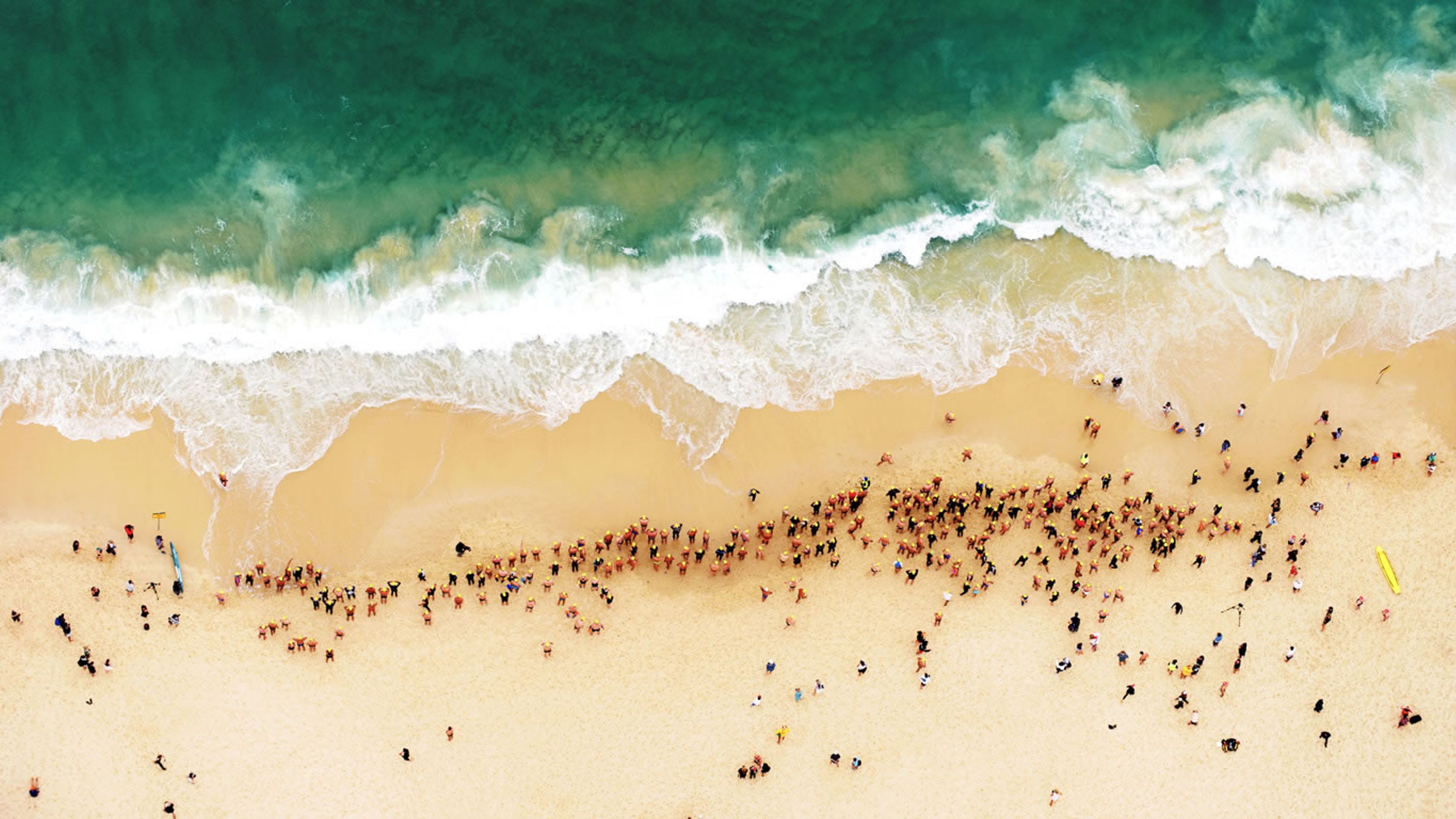 Swimmers at Bondi Beach in Sydney, Australia - Bing Gallery