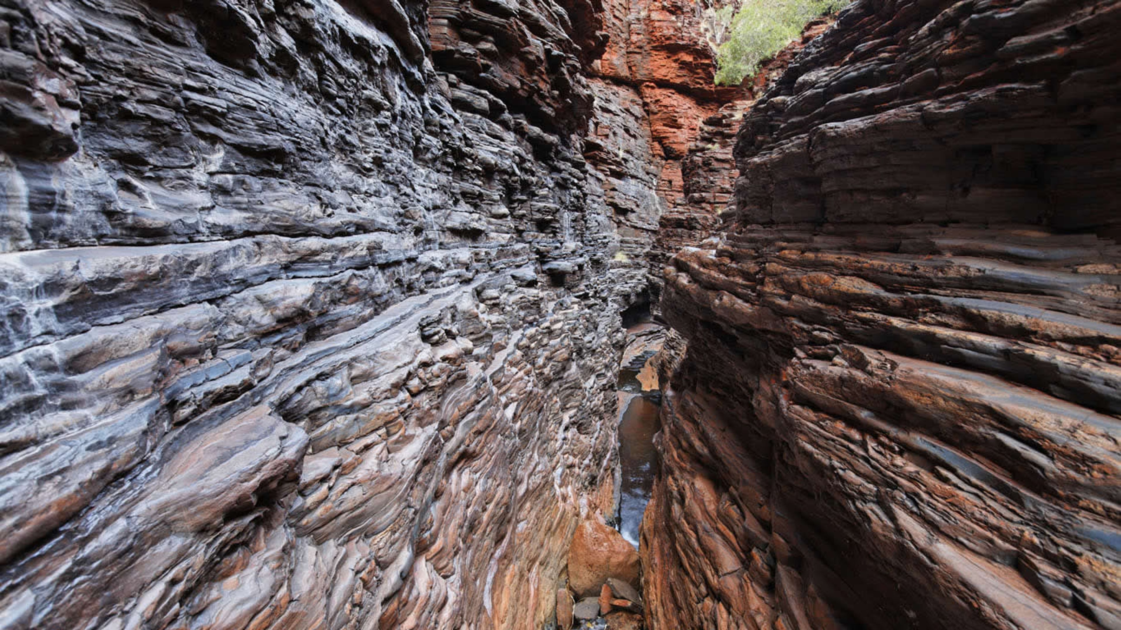 Spider Walk in Hancock Gorge, Karijini National Park, Western Australia ...