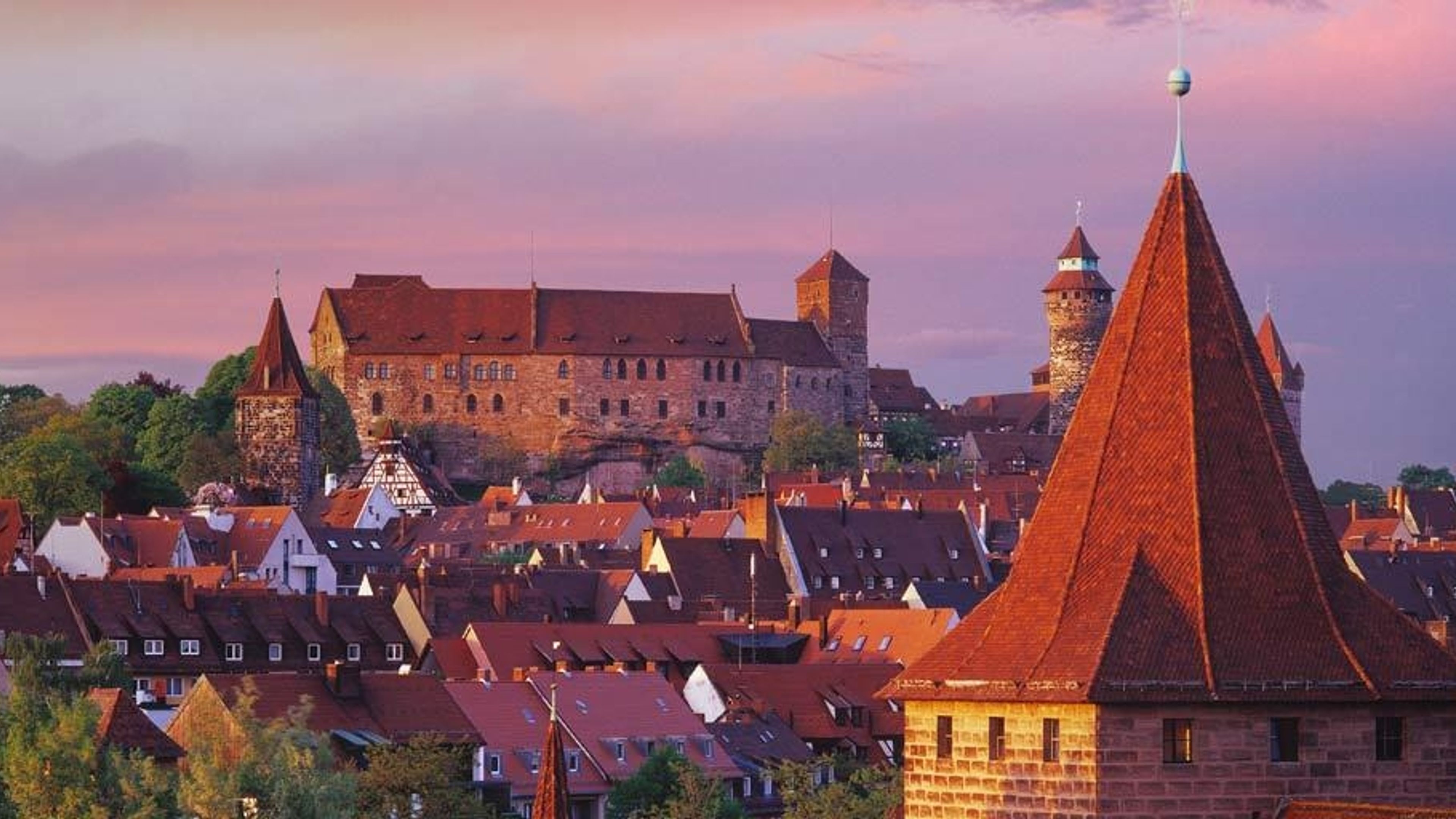 Deutschland, Bayern, Mittelfranken, Nürnberg, Altstadt mit Kaiserburg ...