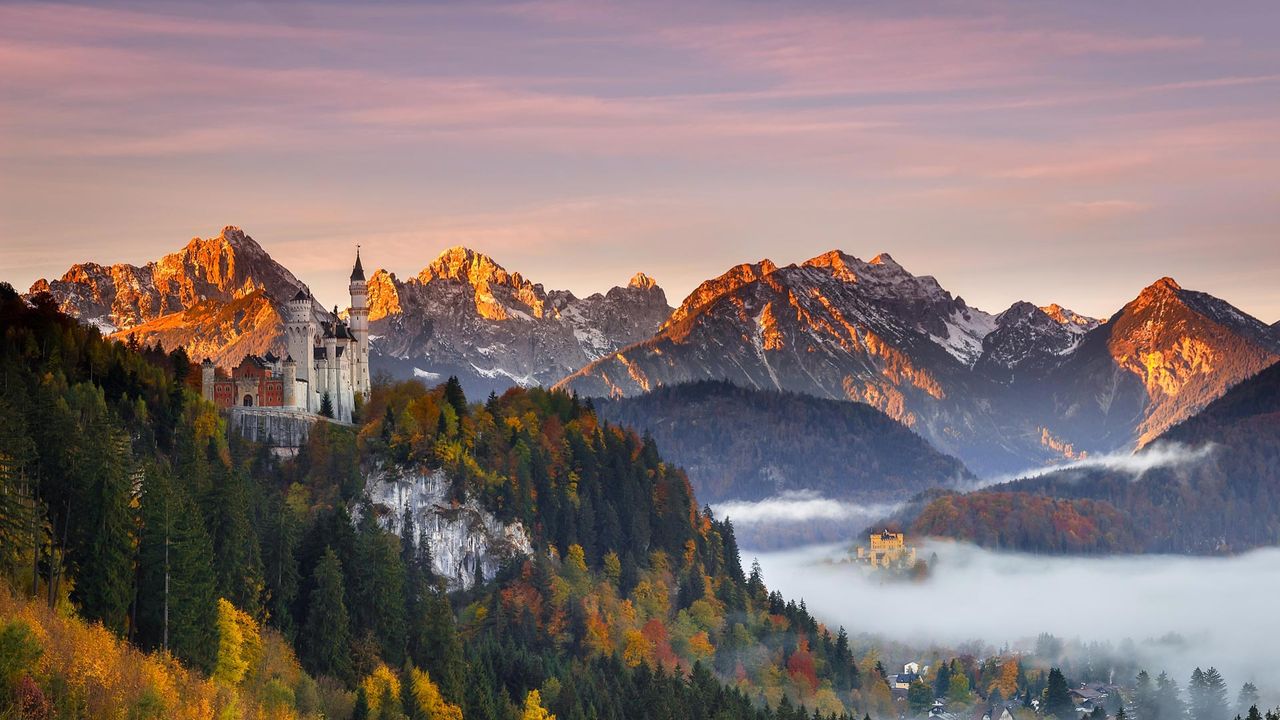 Bing Wallpaper Castle On Mountain