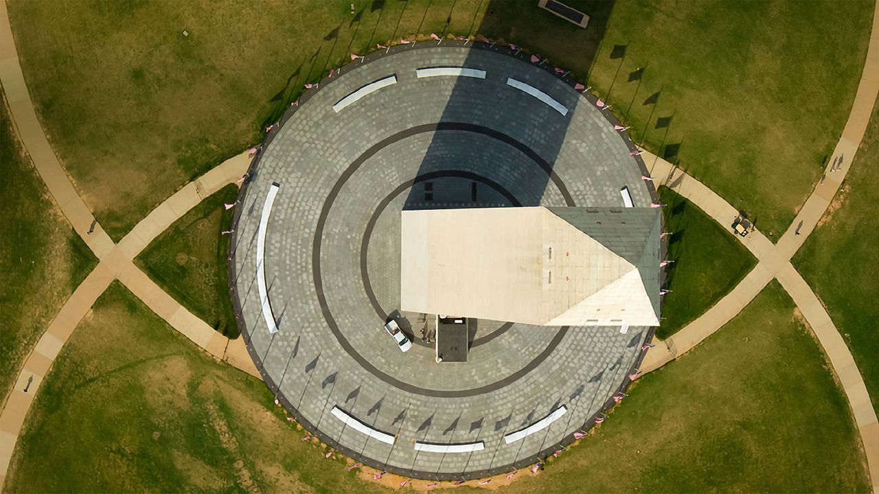 Aerial View Of Washington Monument The Washington Monument Was