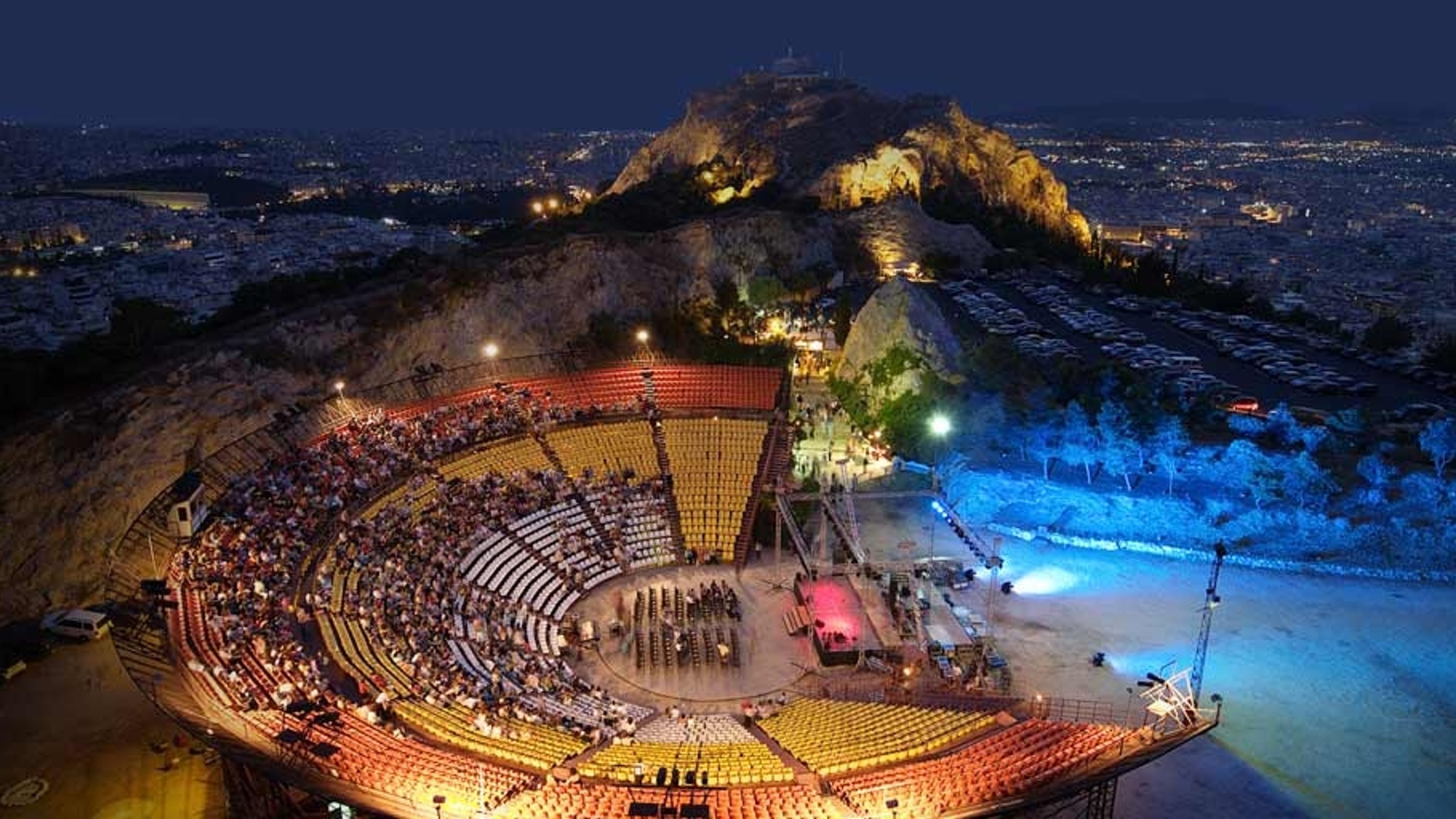 The open-air theater of Lykavittos Hill in Athens, Greece - Bing Gallery
