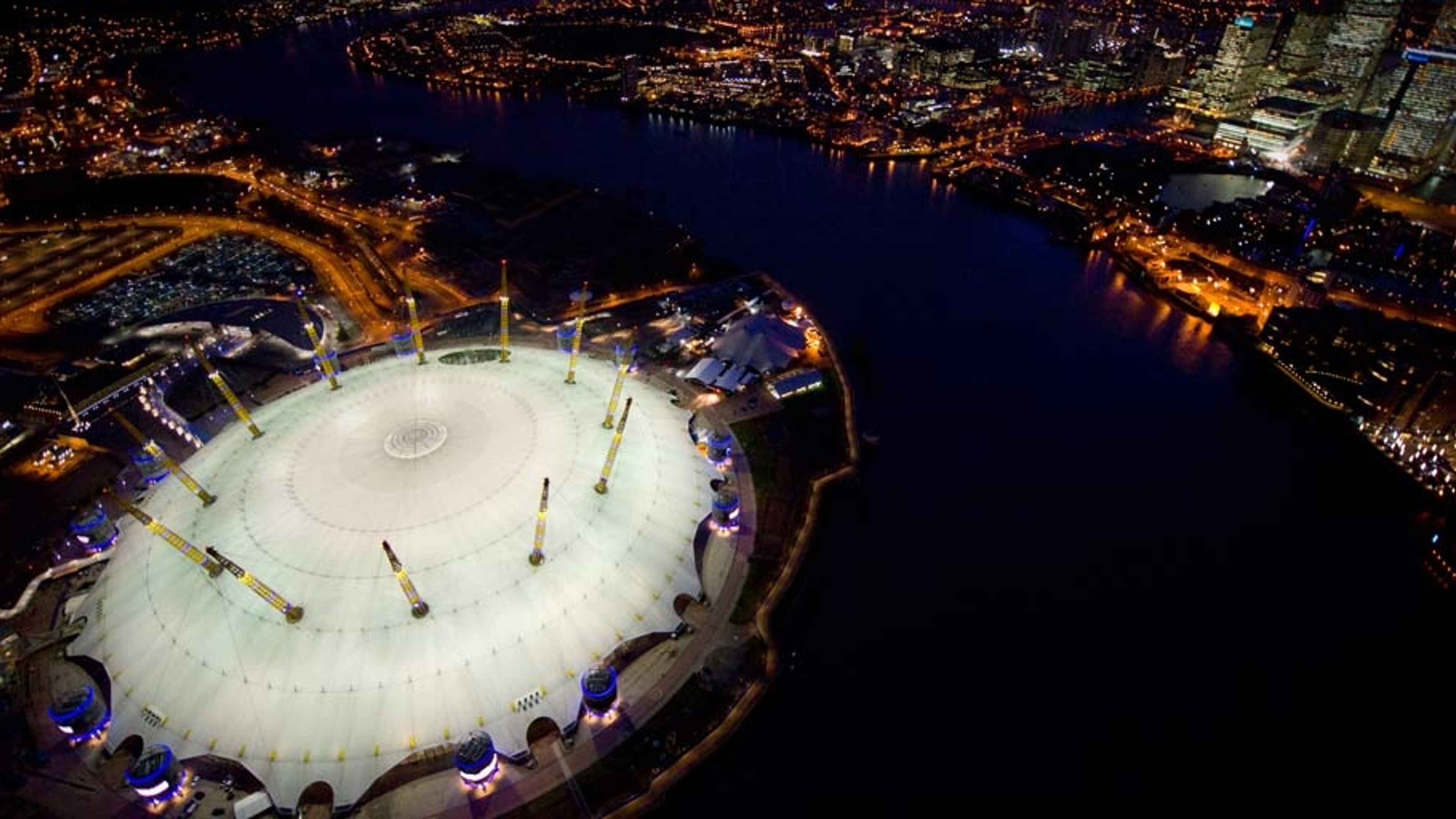 Aerial View of Millennium Dome, London - Bing Gallery