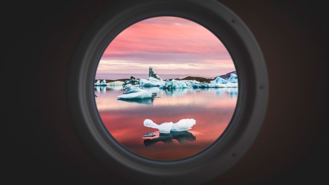 Blue ice, pink sky - Spotlight Gallery